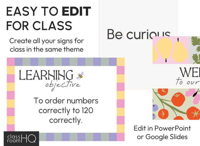 Editable Classroom Labels, Signs & Posters | SPRING GARDEN Classroom ...