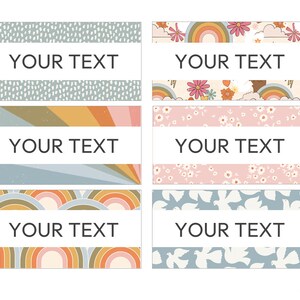 Retro Theme Vintage Rainbow Classroom Decor Teacher Toolbox Labels ...