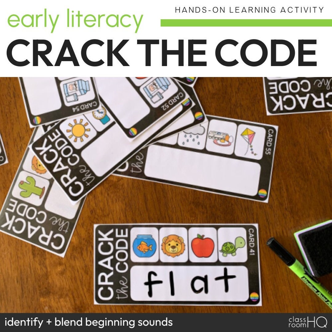 Crack the Code CCVC Word Pack | Phonemic Awareness - Etsy