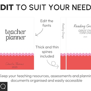 Editable Binder Covers & Student Book Covers | SPRING GARDEN Classroom ...