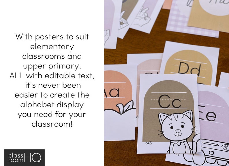 Groovy Vintage Retro Theme Classroom Decor Alphabet Posters | SUNDAZED ...