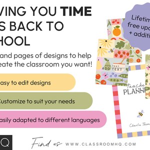 Editable Binder Covers & Student Book Covers | SPRING GARDEN Classroom ...