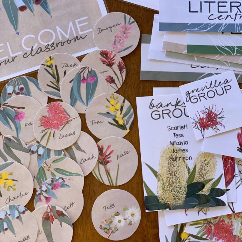 AUSSIE FLORA Classroom Decor BUNDLE - Etsy Australia