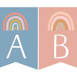 Modern BOHO RAINBOW Classroom Bunting Pack - Etsy