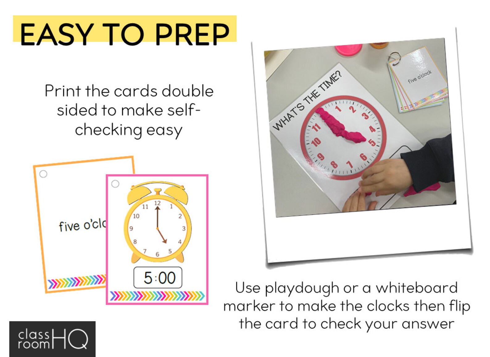 Telling Time Activity - Hour, Half Hour, Quarter Past + Quarter to Time ...