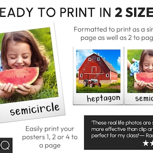 Non Fiction 2D Shape Posters With Real Life Photos - Etsy