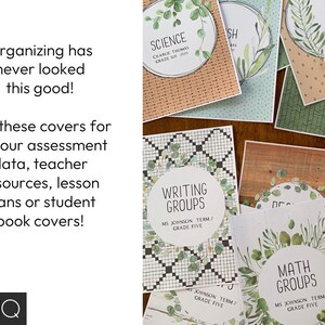 Rustic Farmhouse Classroom Decor Editable Binder Covers + Student Book ...