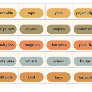 Retro Theme Vintage Rainbow Classroom Decor Teacher Toolbox Labels ...