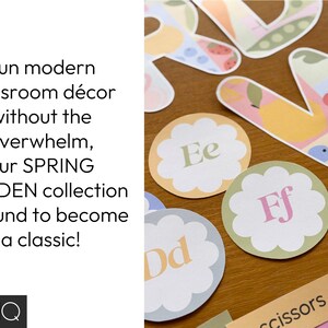 Editable SPRING GARDEN Classroom Decor Growing Bundle | Modern Pastel ...