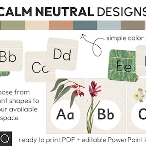 AUSSIE FLORA Alphabet Posters | Australian Eucalyptus Classroom Decor ...