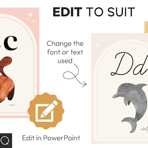 Vintage Retro Daisy Calm Classroom Theme Editable Alphabet Posters HAZY ...