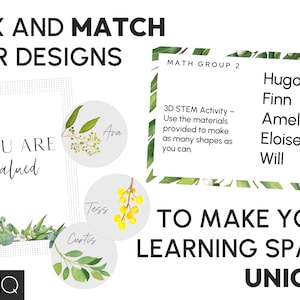 Australian Eucalyptus Natural Theme Editable Classroom Labels + Signs ...