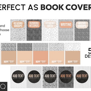 BW NEUTRALS Binders Book Covers Pack - Etsy UK