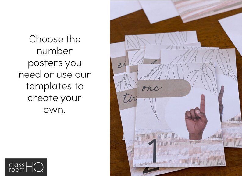 MODERN AUSSIE Number Posters | Australian Themed Classroom Decor - Etsy