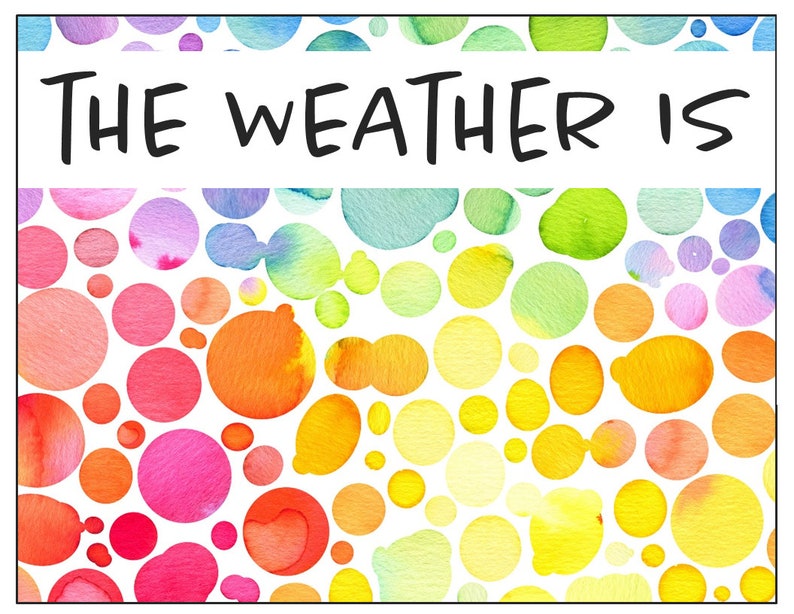 Watercolor Rainbow Theme Classroom Decor Large Classroom Calendar Pack ...