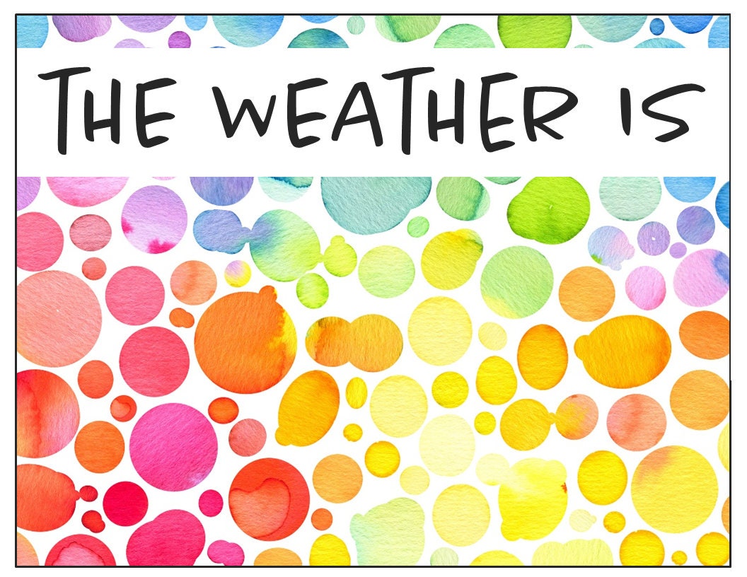 Watercolor Rainbow Theme Classroom Decor Large Classroom Calendar Pack ...