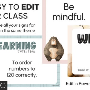 Zoo Animal Theme Classroom Decor Class Labels + Signs Pack | ZOO TALES ...