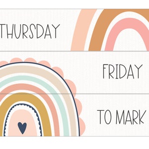 Modern BOHO RAINBOW 10 Drawer Trolley Labels - Etsy