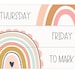 Modern BOHO RAINBOW 10 Drawer Trolley Labels - Etsy