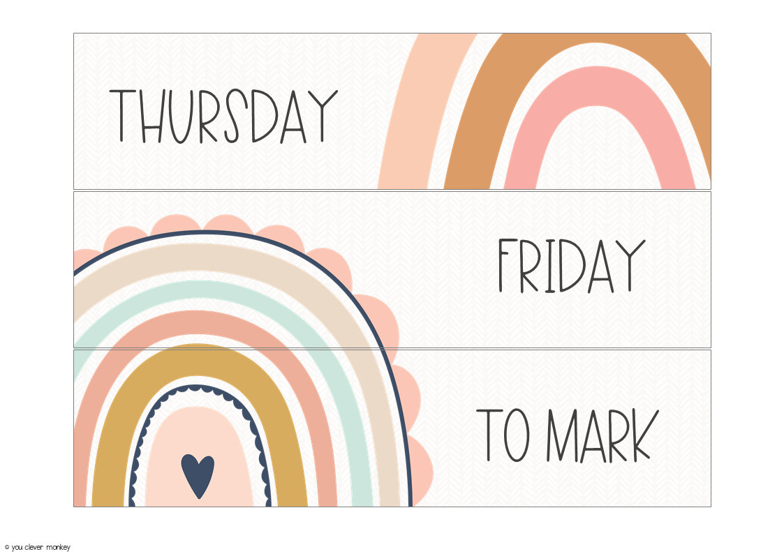 Modern BOHO RAINBOW 10 Drawer Trolley Labels - Etsy