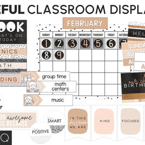 Neutral Classroom Decor BUNDLE | B+W NEUTRALS Collection - Etsy
