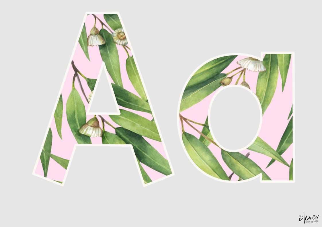 GUM LEAF Bulletin Board Lettering Pack - Etsy Canada