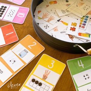 Number Sorting Mats 1-10 | Etsy