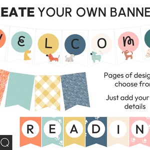 DOG DAYS Classroom Bunting Pack | Dog Themed Classroom Decor - Etsy