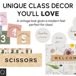 Vintage Cozy Natural Theme Editable Class Supply Labels, Student Name ...