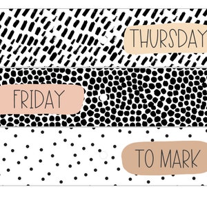 Neutral Classroom Decor 10 Drawer Rolling Cart Teacher Trolley Labels ...