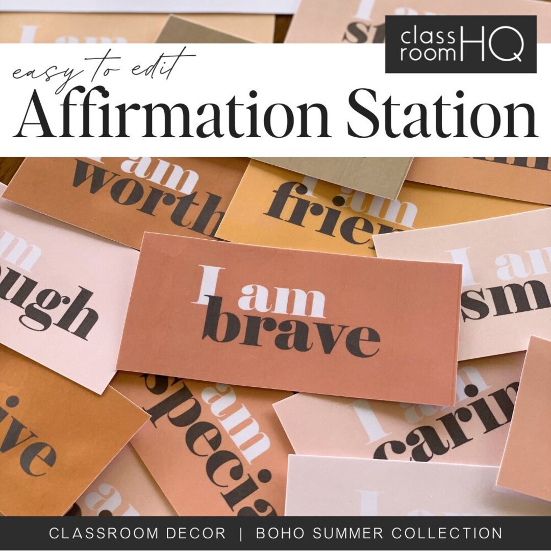 BOHO SUMMER Affirmation Station Pack - Etsy