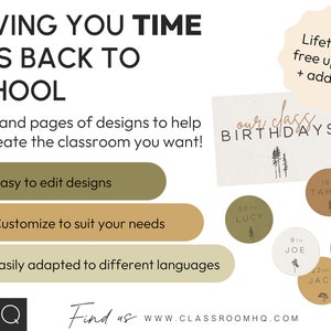 Woodland Forest Theme Classroom Decor Class Birthday Display Pack ...