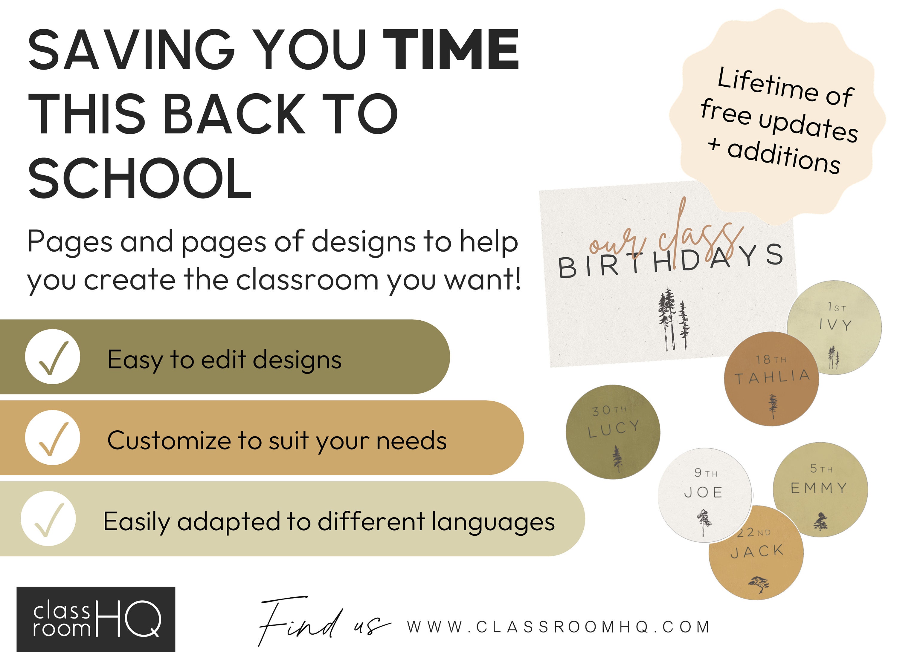 Woodland Birthday Display, Editable Classroom Birthday Board, Forest ...