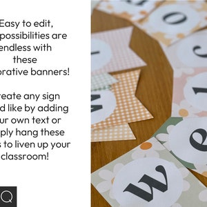 Vintage Retro Daisy Calm Classroom Theme Editable Bulletin Board ...