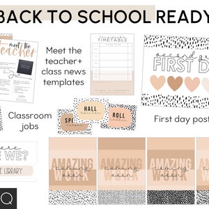 BW NEUTRALS Classroom Decor Bundle Neutral Class Theme - Etsy UK