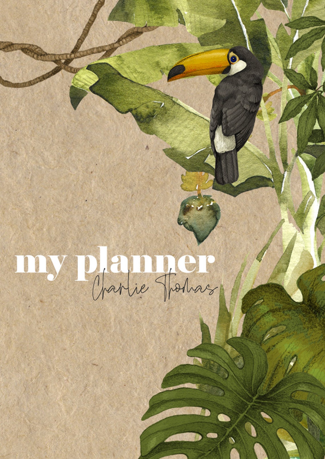 WILD TROPICS Binders Book Covers Pack Name | Etsy