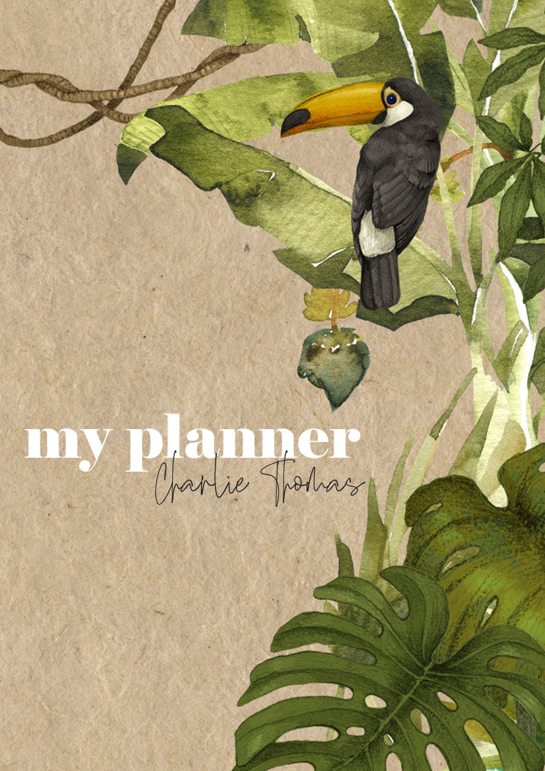 WILD TROPICS Binders Book Covers Pack Name | Etsy