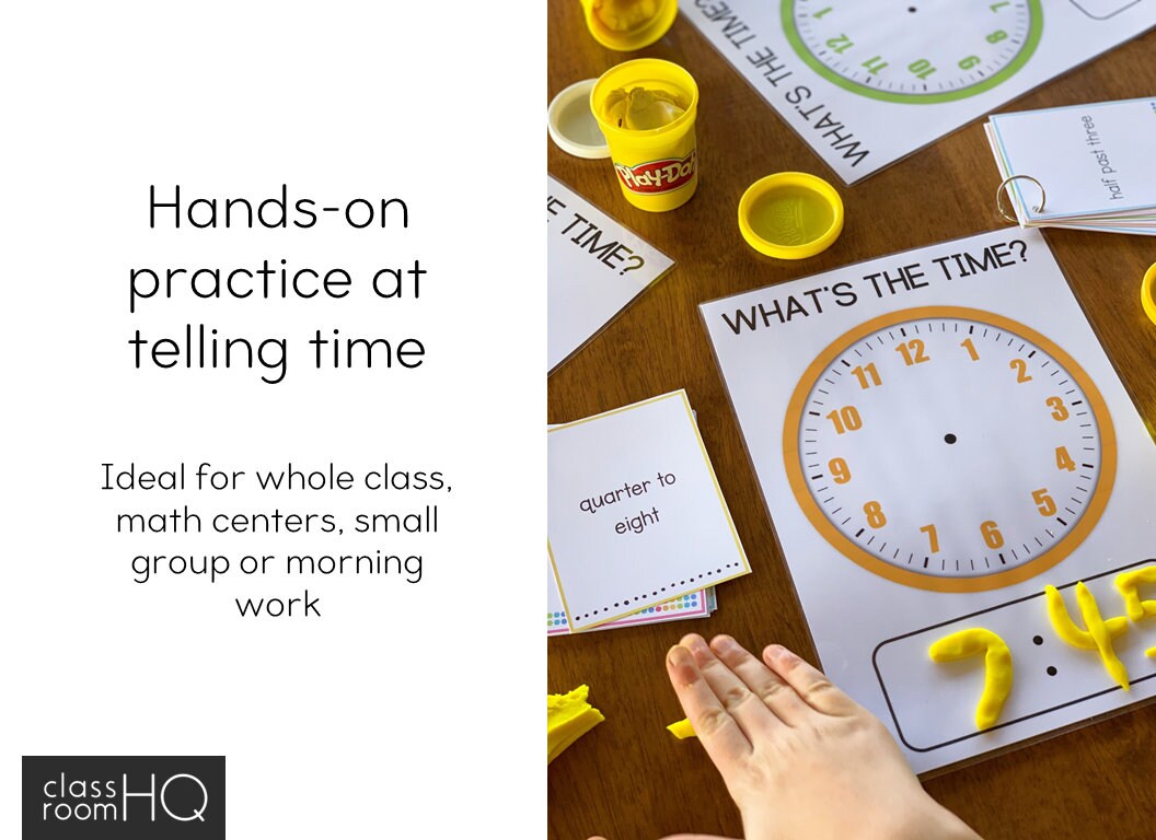 Telling Time Activity - Hour, Half Hour, Quarter Past + Quarter to Time ...