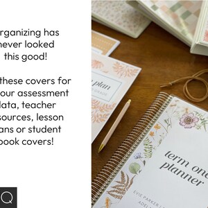 Vintage Cozy Natural Theme Classroom Decor Editable Binder Covers ...