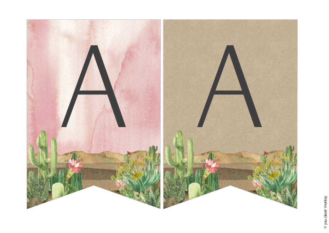 CACTUS Classroom Bunting Pack - Etsy