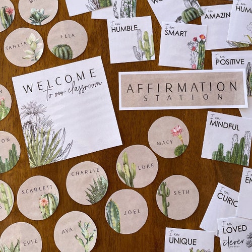 CACTUS Welcome Signs Cactus Classroom Decor | Etsy
