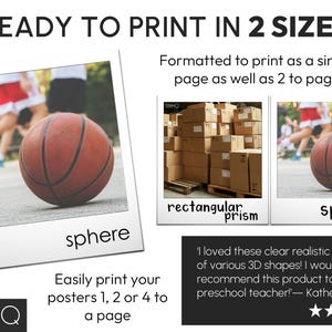 Non Fiction 3D Shape Posters With Real Life Photos - Etsy