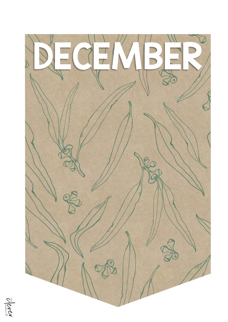 Australian Eucalyptus Classroom Editable Class Birthday Bulletin Board ...