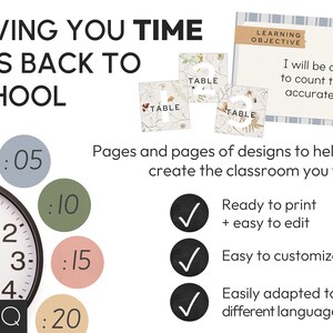 Vintage Cozy Natural Theme Editable Class Supply Labels, Student Name ...