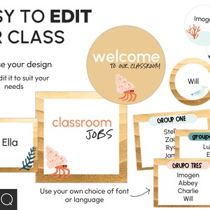 CALM SEAS Classroom Labels + Signs Pack | Ocean Themed Classroom Decor ...