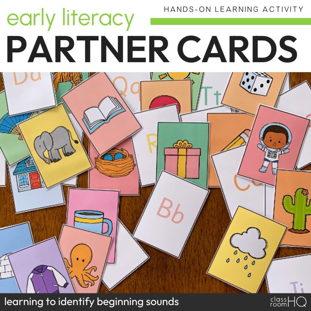 Pick A Partner - Beginning Sounds Pack - Etsy