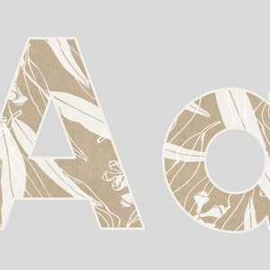 Eucalyptus Bulletin Board Letters Editable Lettering Pack AUSSIE FLORA ...