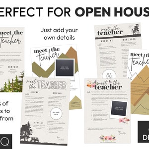 Woodland Forest Theme Classroom Decor Editable Meet the Teacher + Class ...