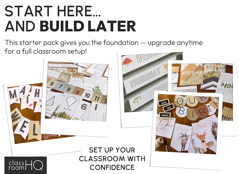 Editable Classroom Decor Starter Pack, Woodland Classroom Theme ...