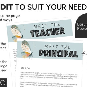 Wild Animal Zoo Theme Editable Meet the Teacher Templates and Class ...
